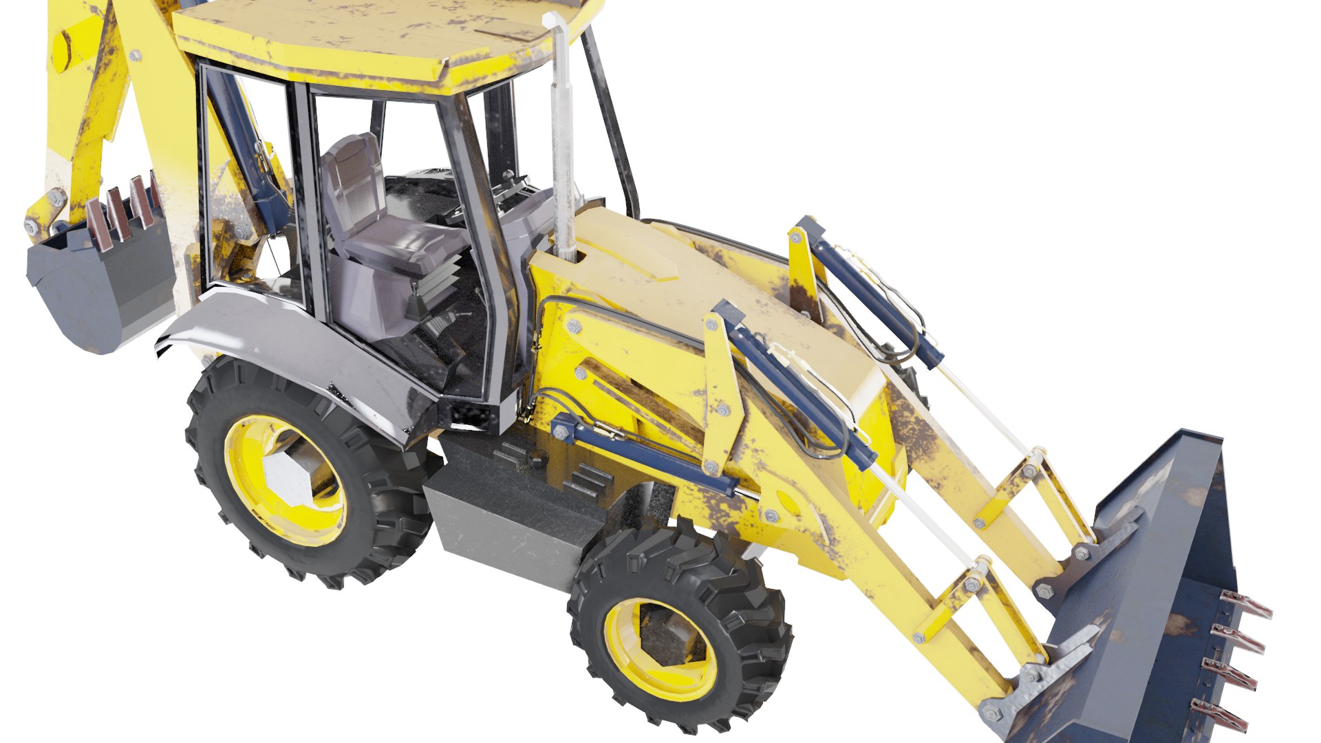 Digger 3D Model - TurboSquid 1709420