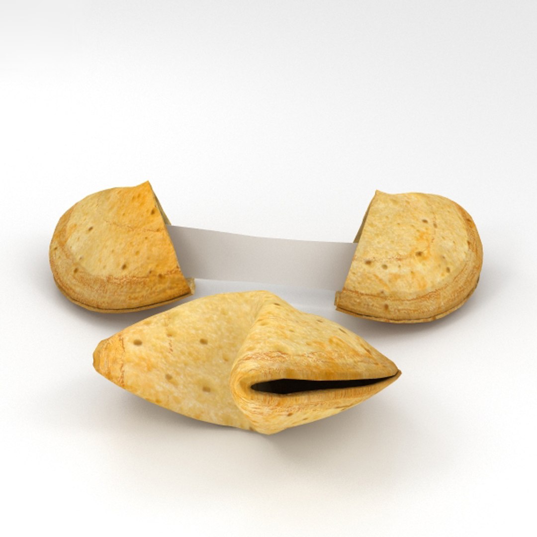 Fortune Cookie 3D Model - TurboSquid 1365731