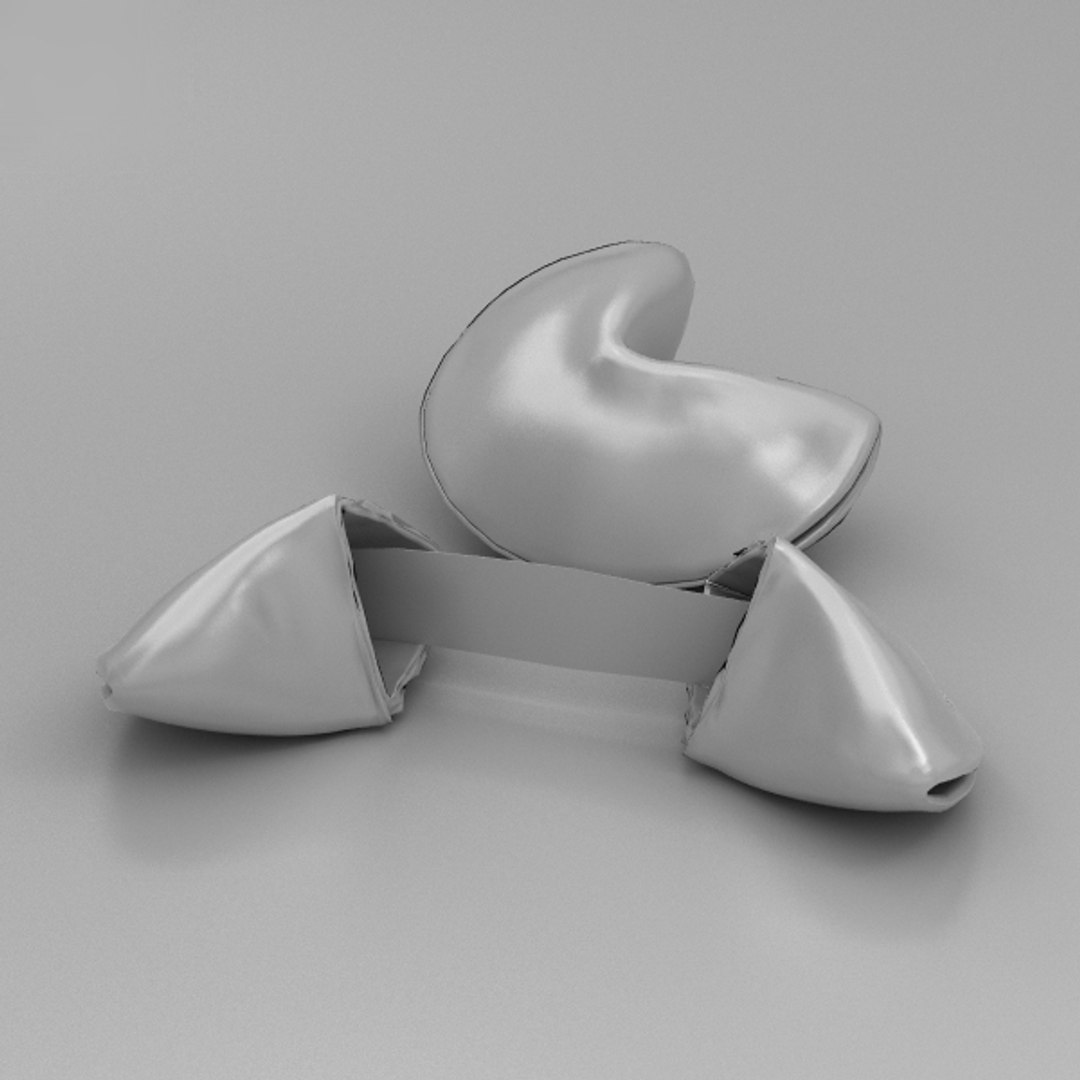 Fortune Cookie 3D Model - TurboSquid 1365731