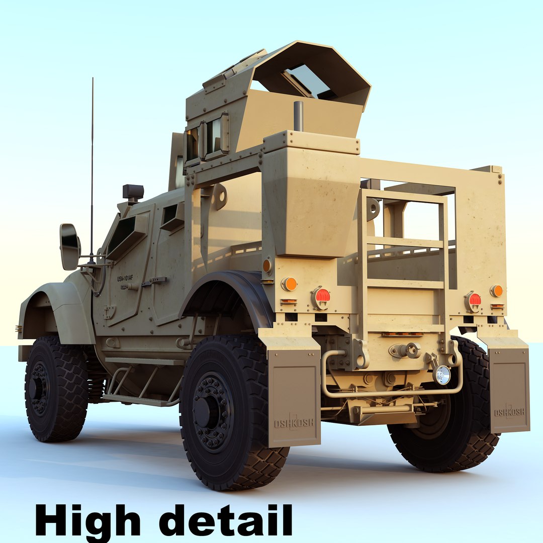 3d M-atv Military Vehicle Model