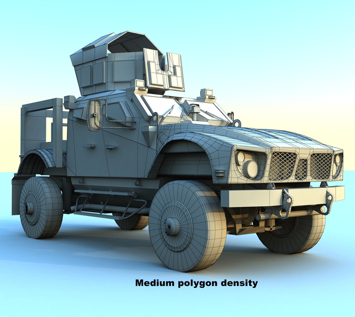 3d m-atv military vehicle model