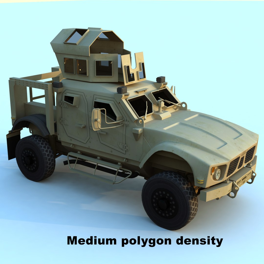 3d M-atv Military Vehicle Model