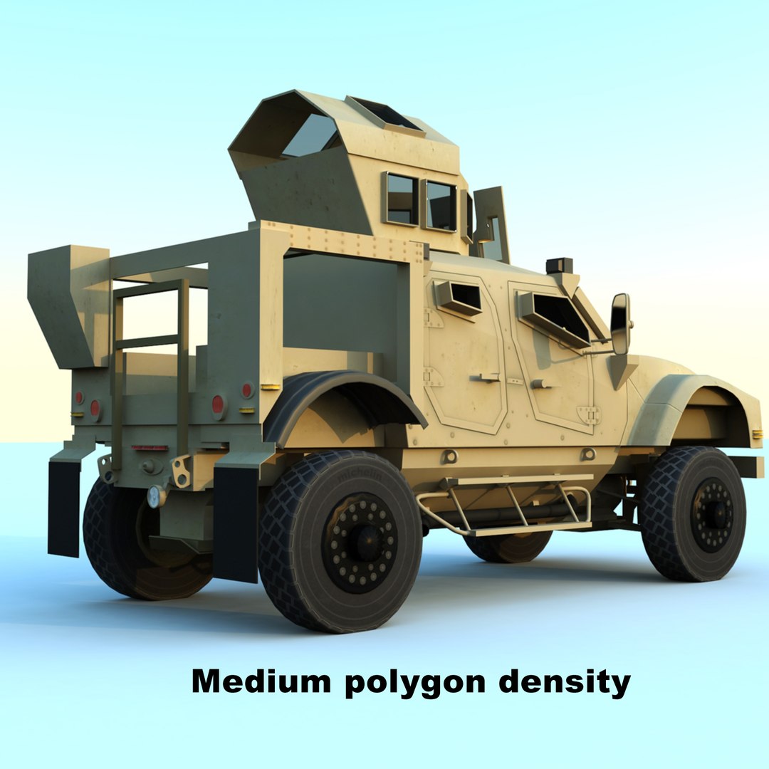 3d M-atv Military Vehicle Model