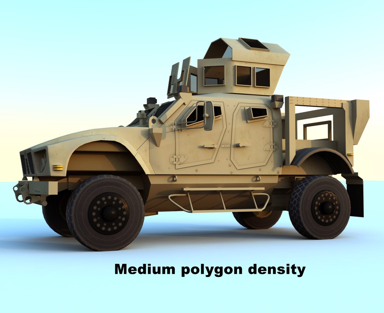 3d M-atv Military Vehicle Model