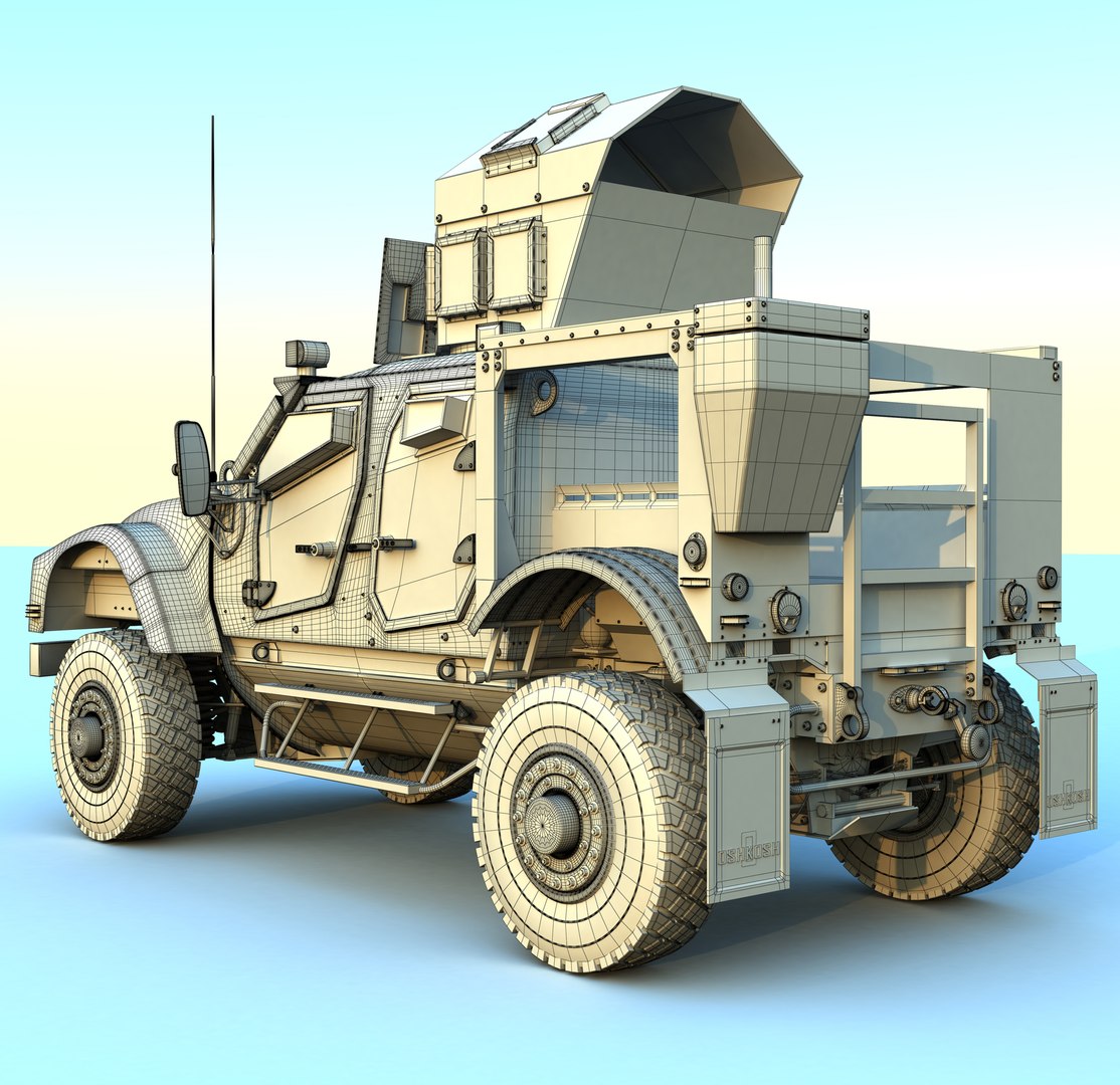 3d M-atv Military Vehicle Model