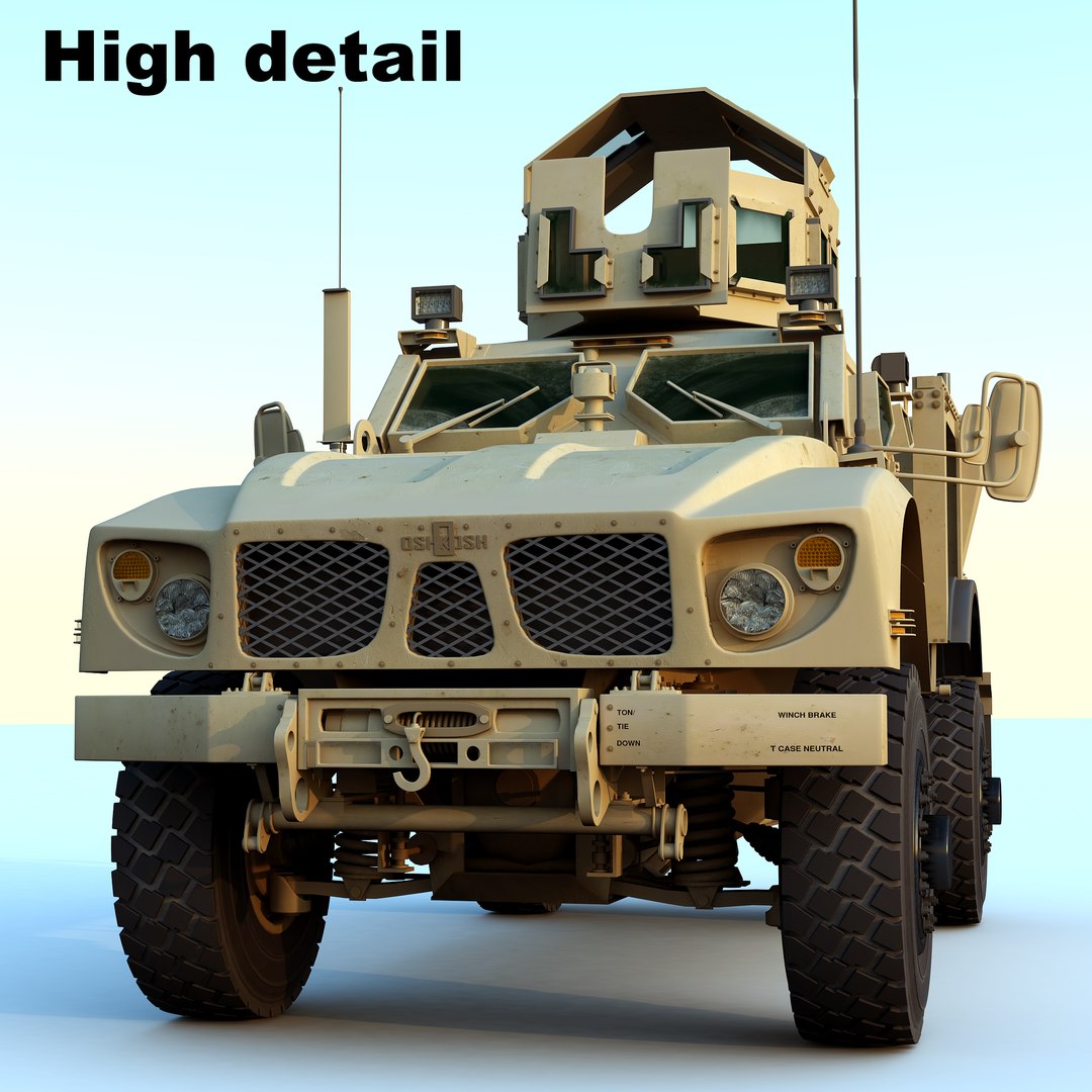 3d M-atv Military Vehicle Model