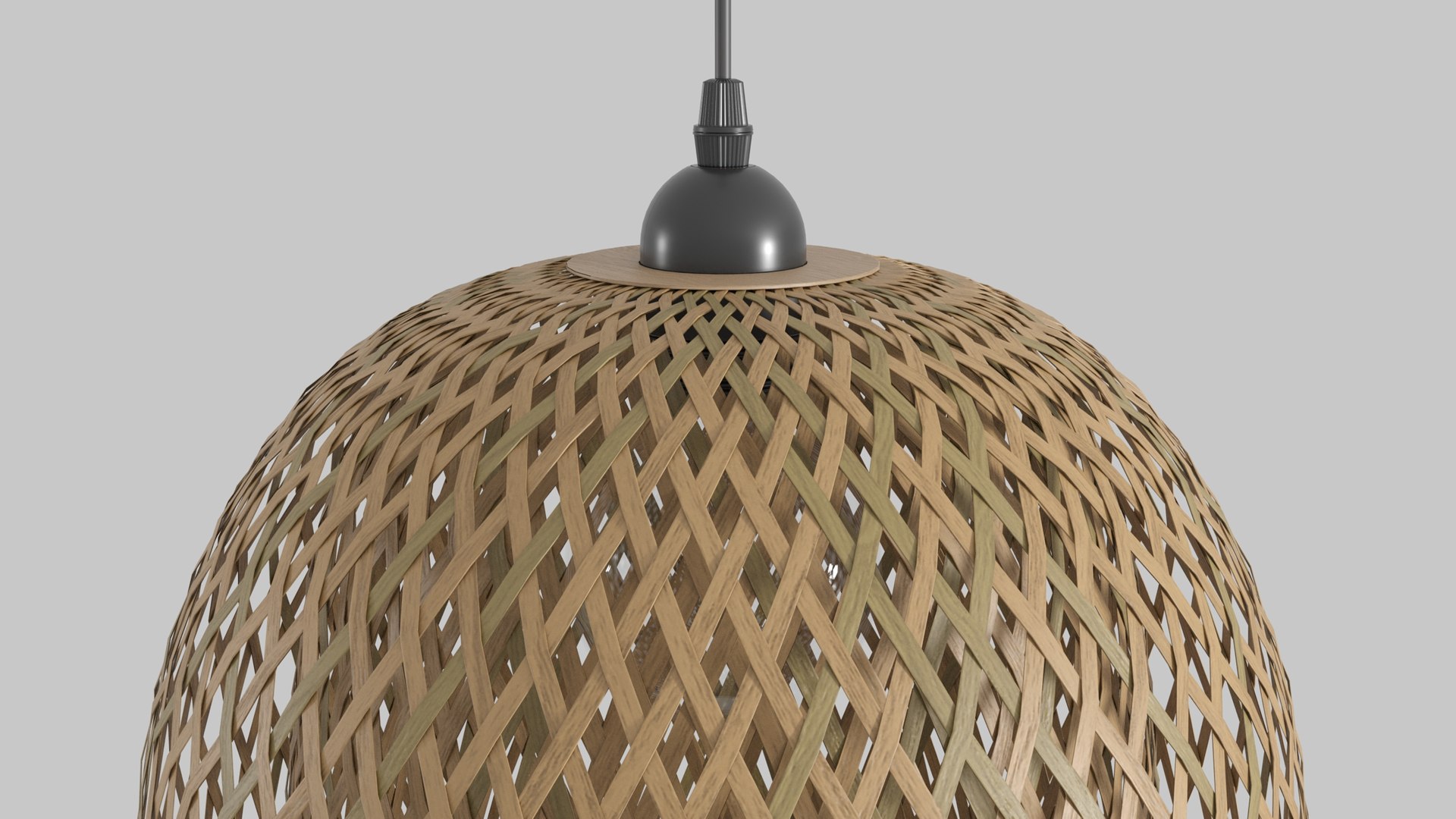 Rattan Pendant Lamp 3D Model - TurboSquid 2020585