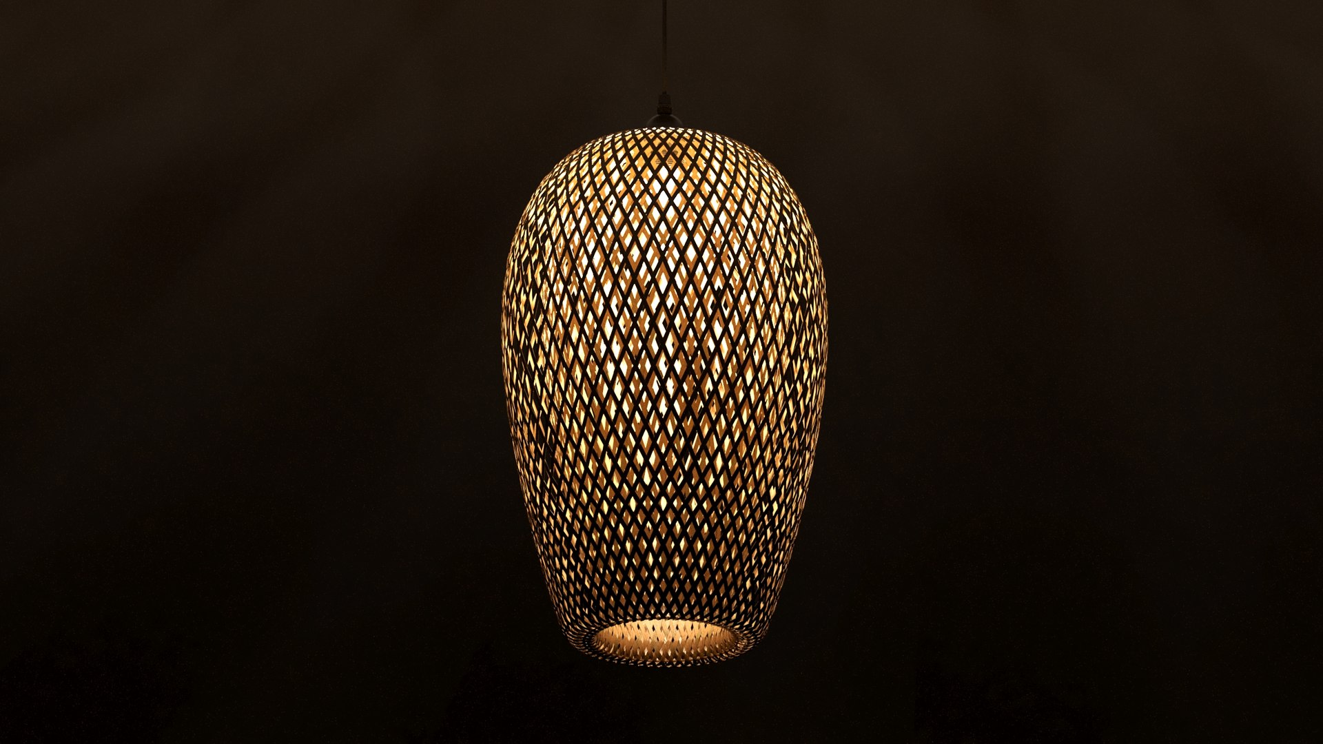 Rattan Pendant Lamp 3D Model - TurboSquid 2020585