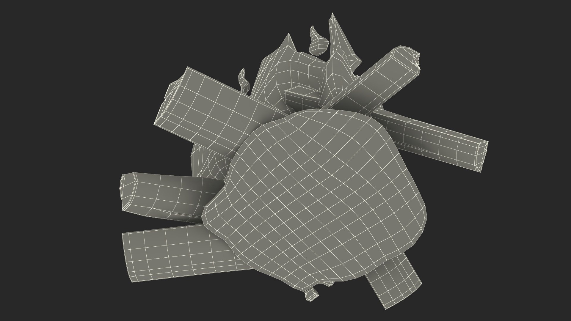 3D Fire From Wooden Logs - TurboSquid 2267552
