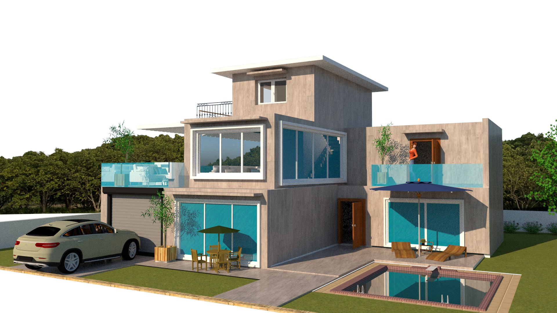 3D Villa - TurboSquid 2111682