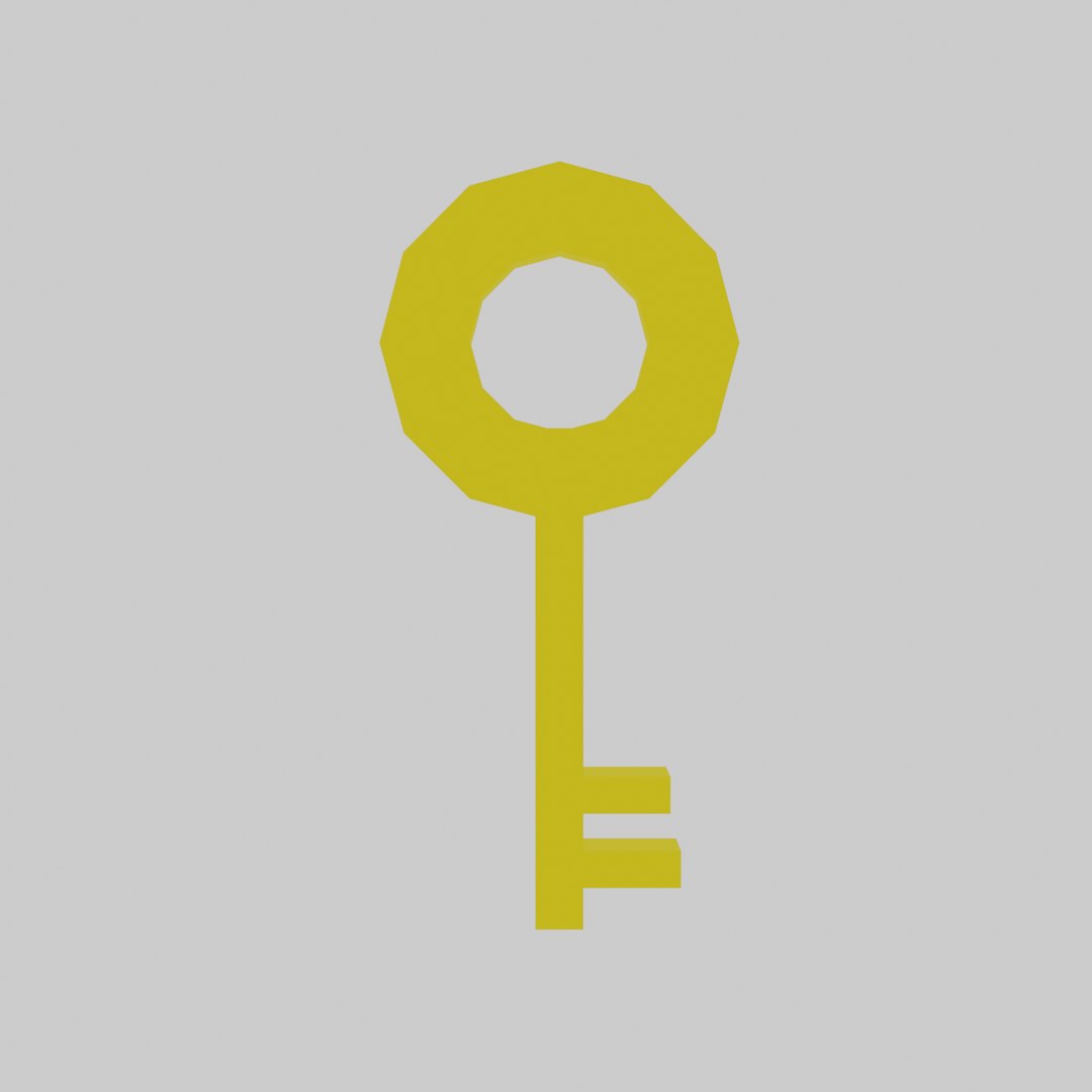 3D Cartoon Key Model - TurboSquid 2374994