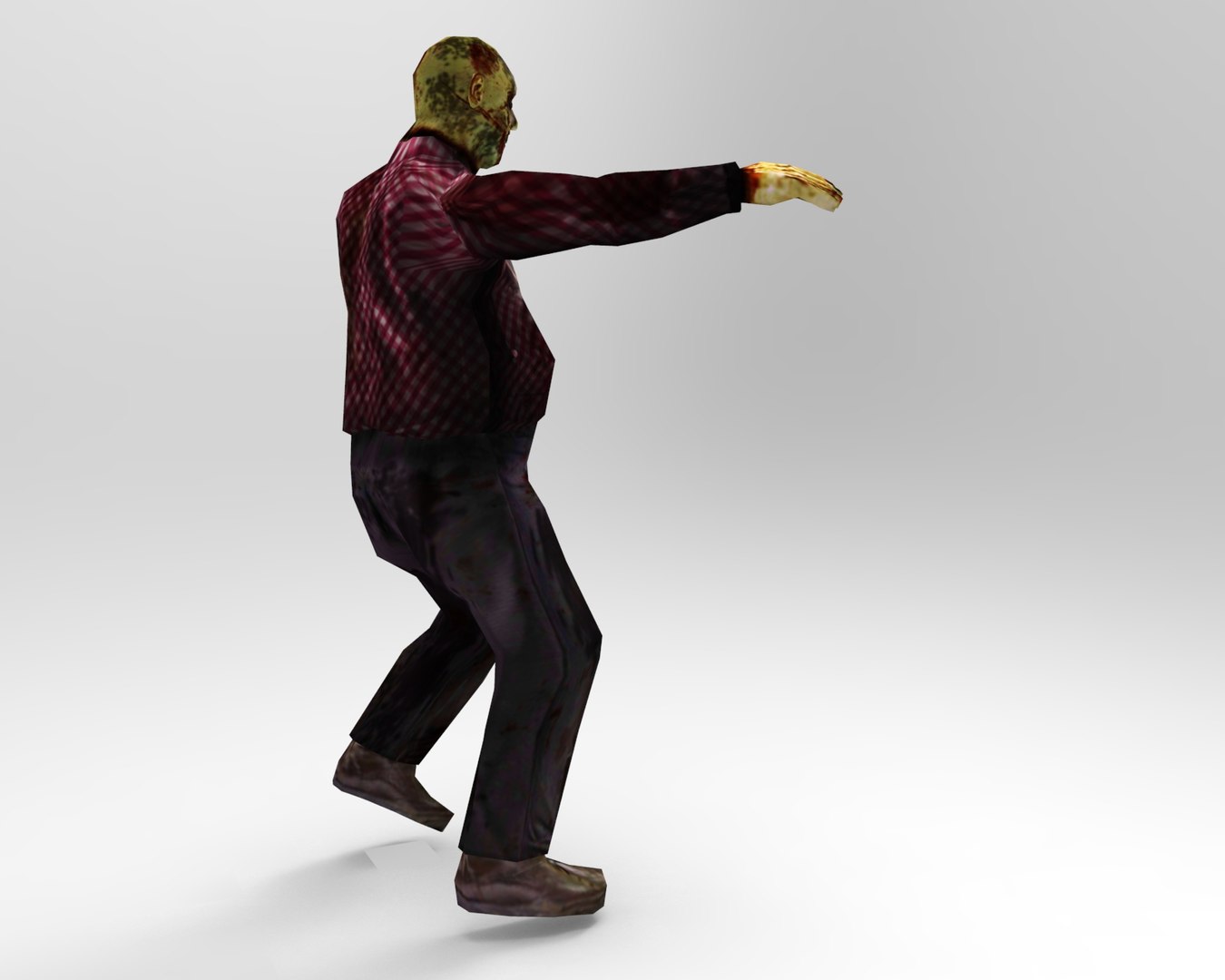 3D Zombie Male Rigged Character Model - TurboSquid 1211045