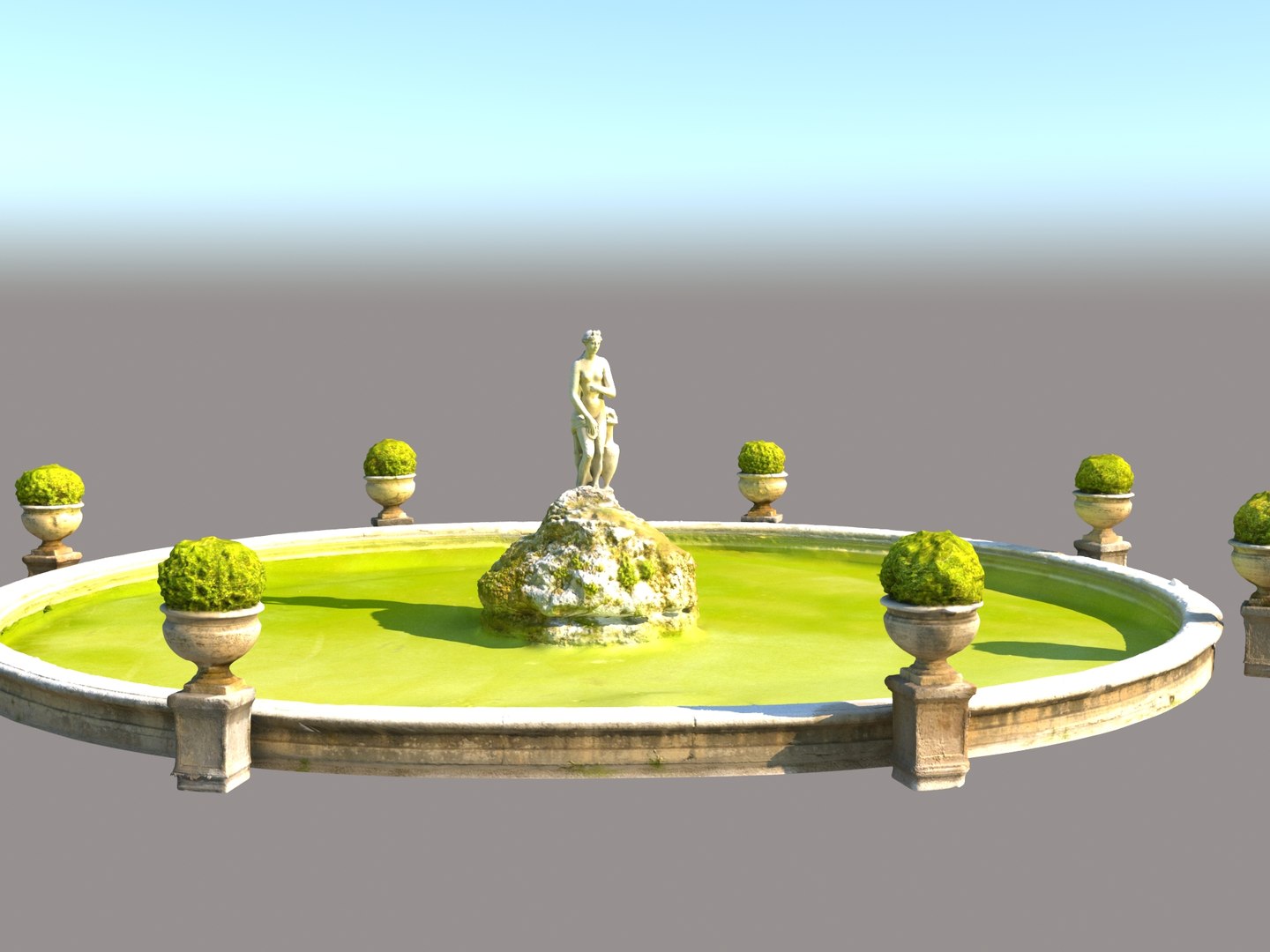 3D Rome Fountain - TurboSquid 1756487