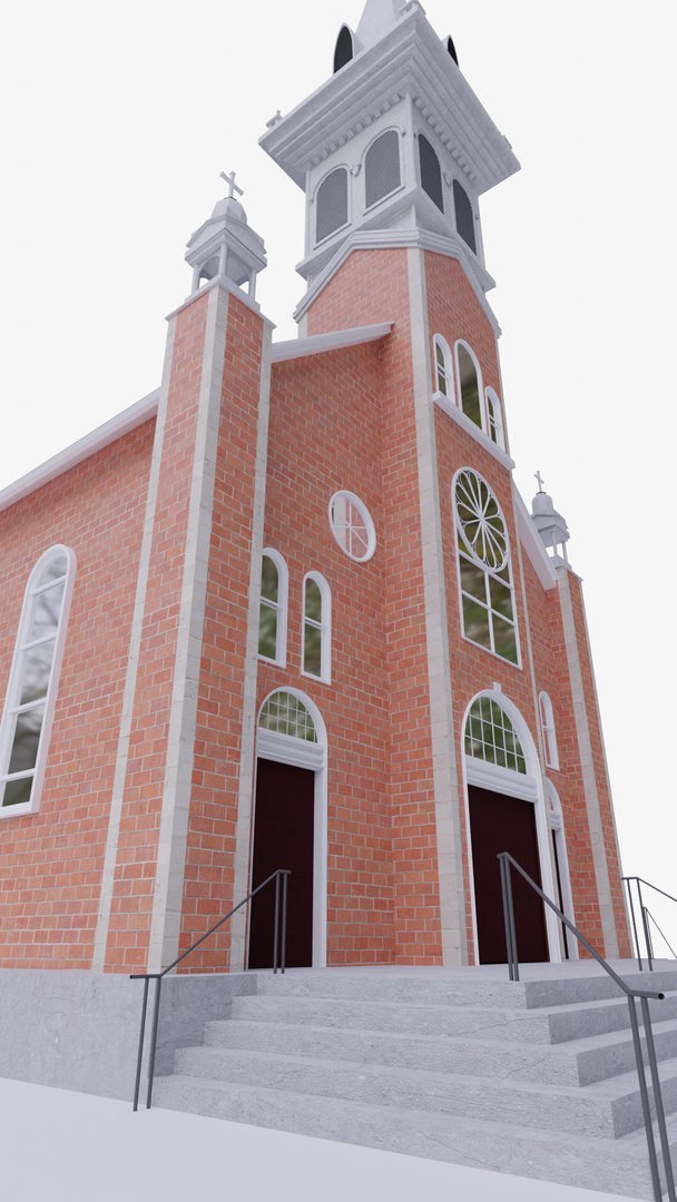 Church Building Structure 3D - TurboSquid 1635981
