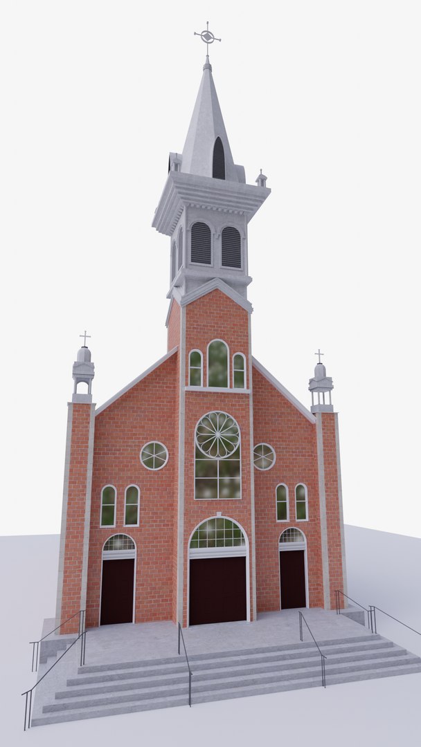 Church Building Structure 3D - TurboSquid 1635981