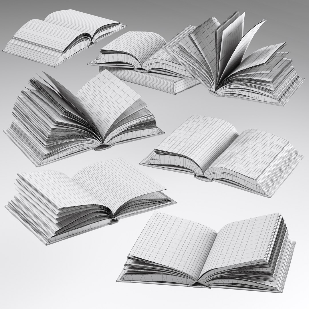 Opened Book 3D - TurboSquid 1544930