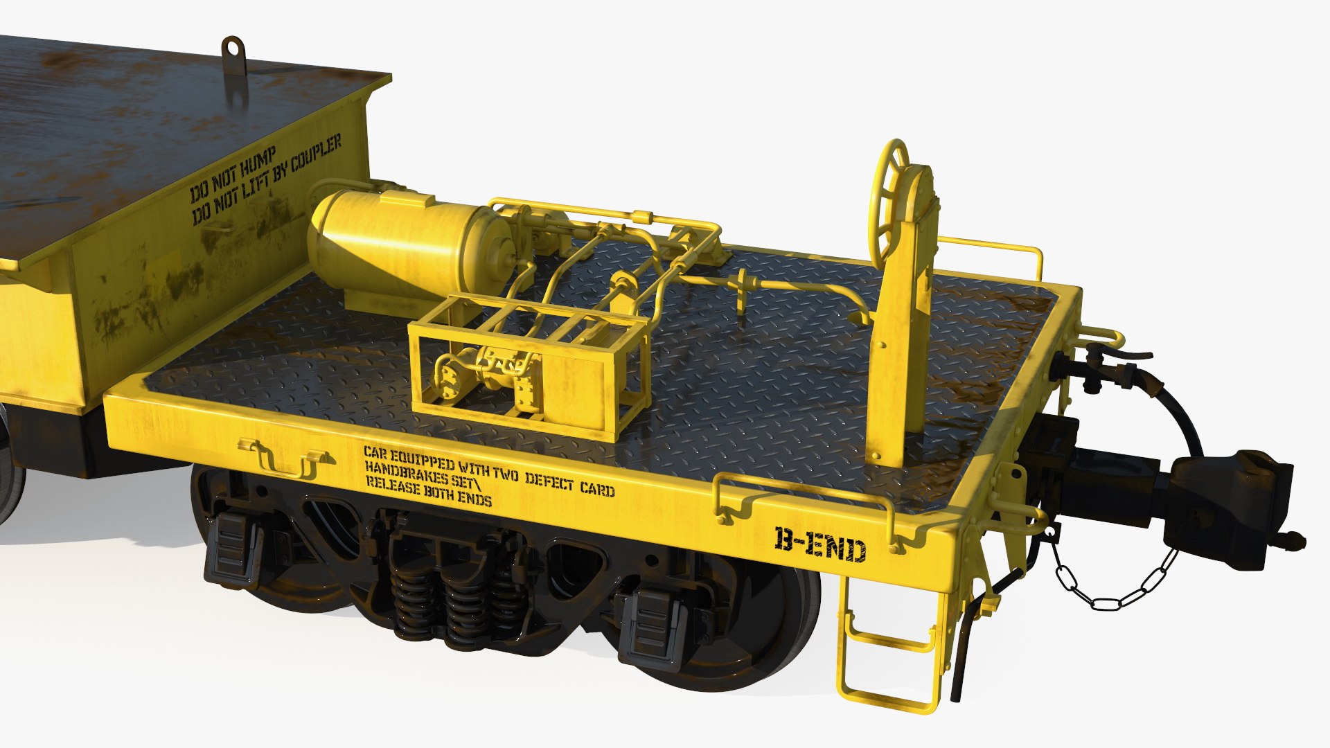 Depressed Center Flat Car model - TurboSquid 2177390