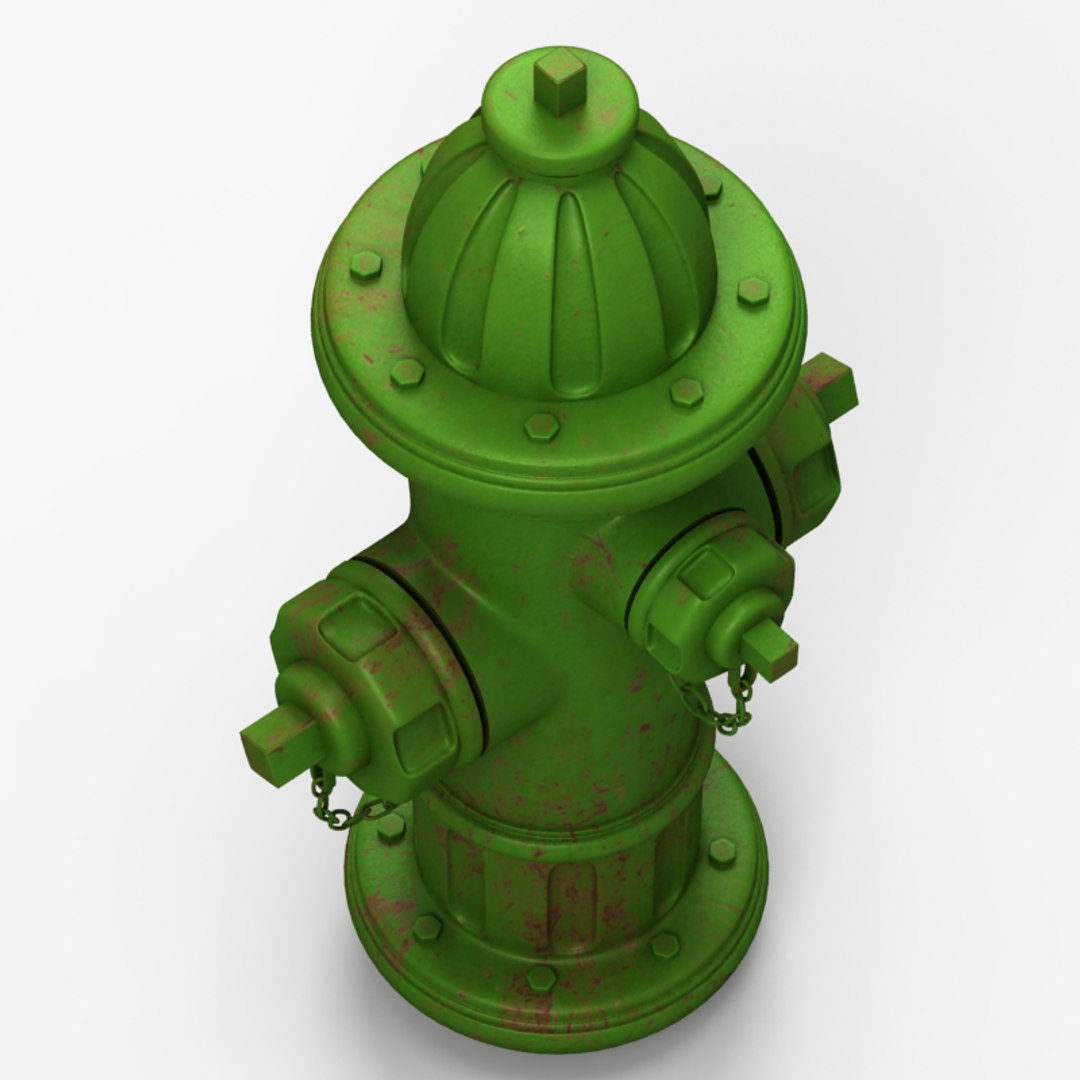 3d Model Hydrant Set