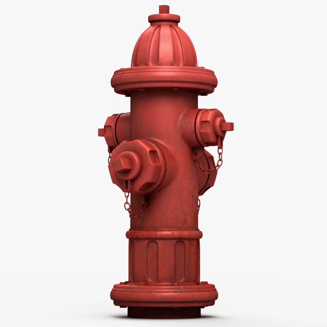 3d Model Hydrant Set