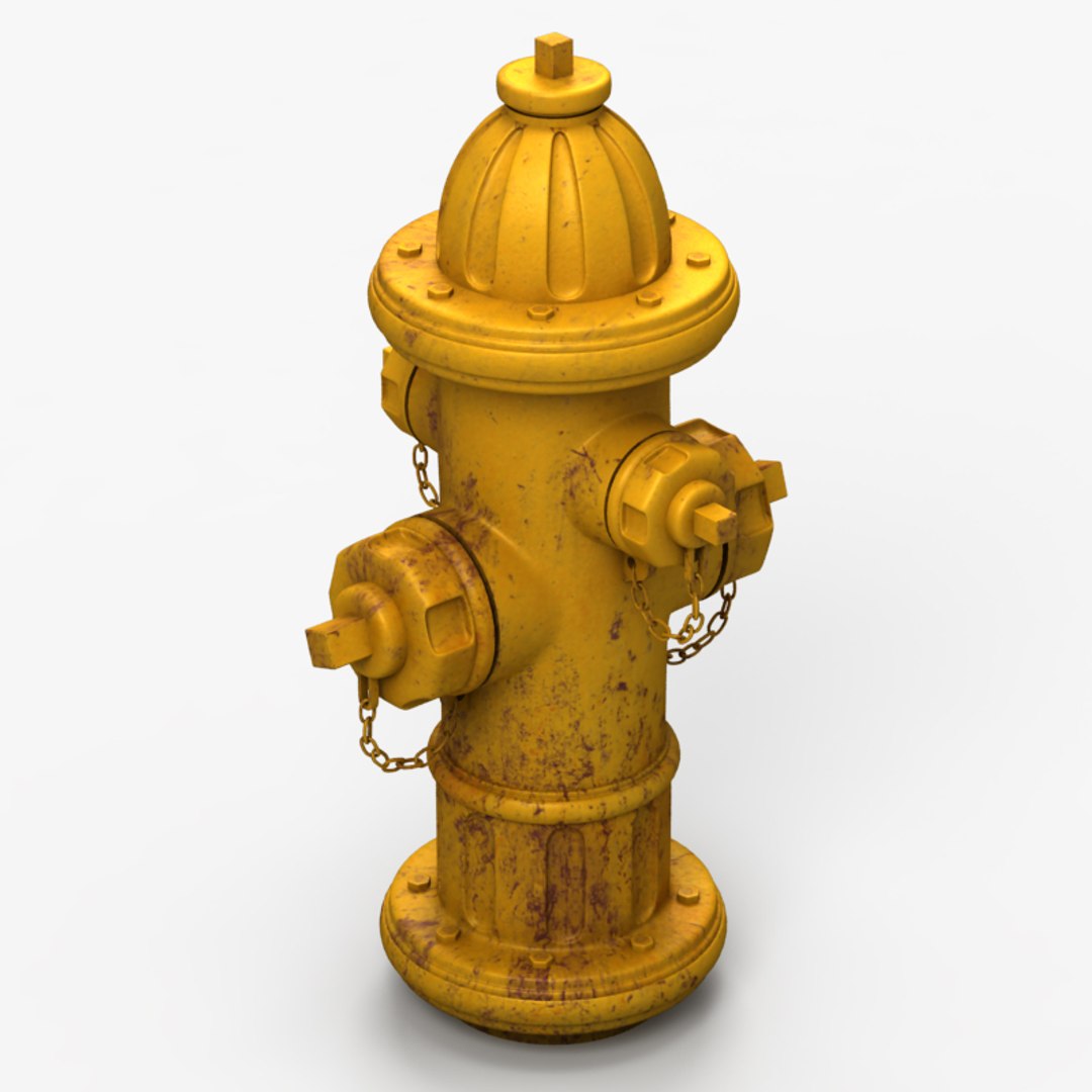 3d Model Hydrant Set