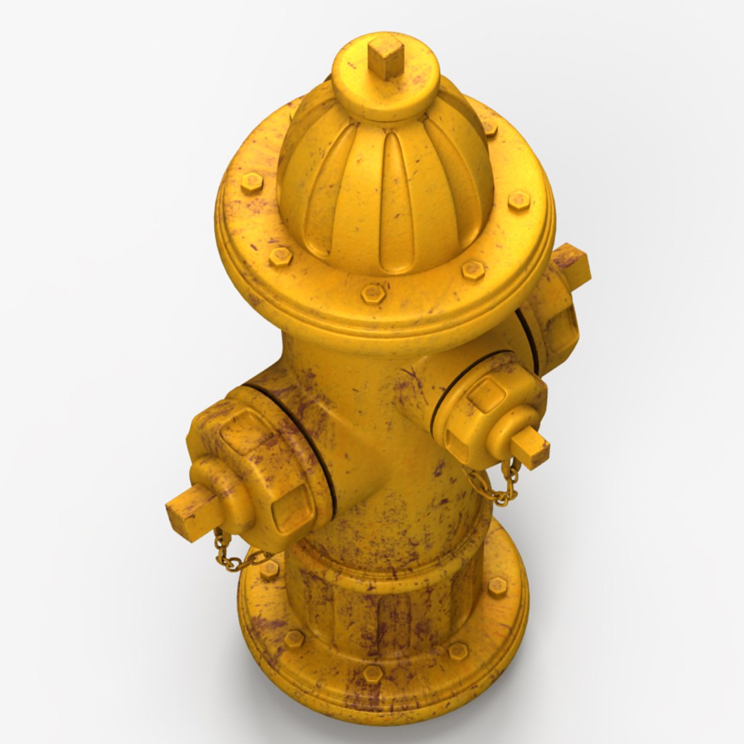 3d Model Hydrant Set