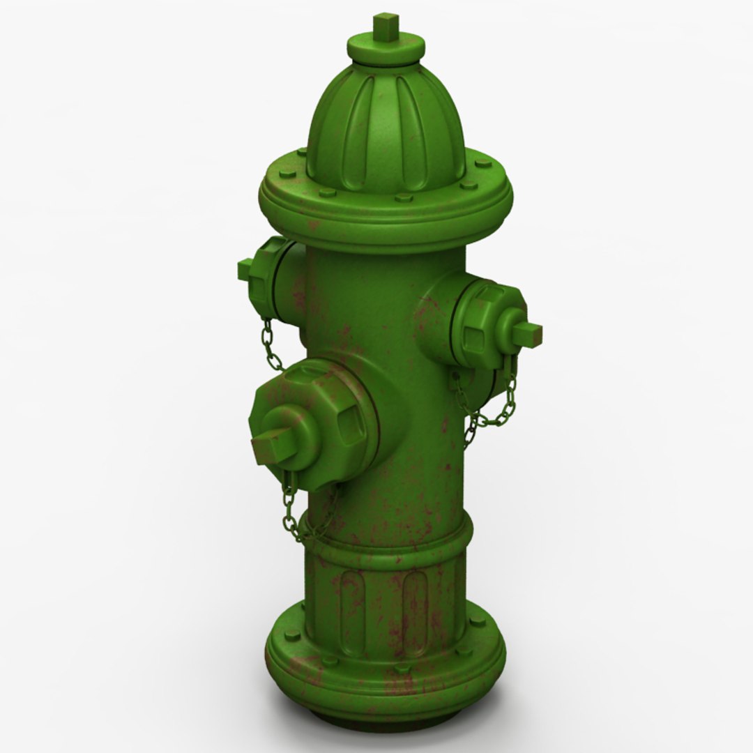 3d Model Hydrant Set