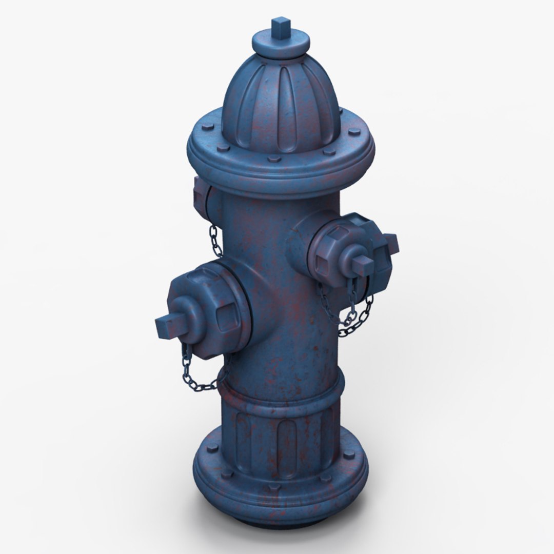 3d Model Hydrant Set