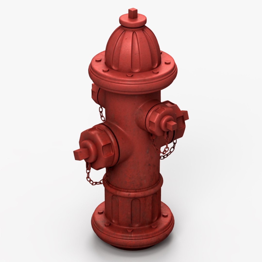 3d Model Hydrant Set