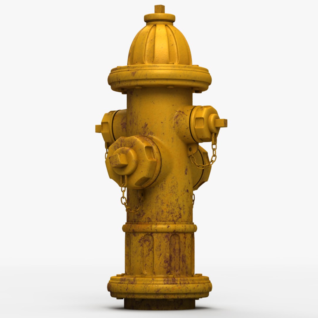3d Model Hydrant Set