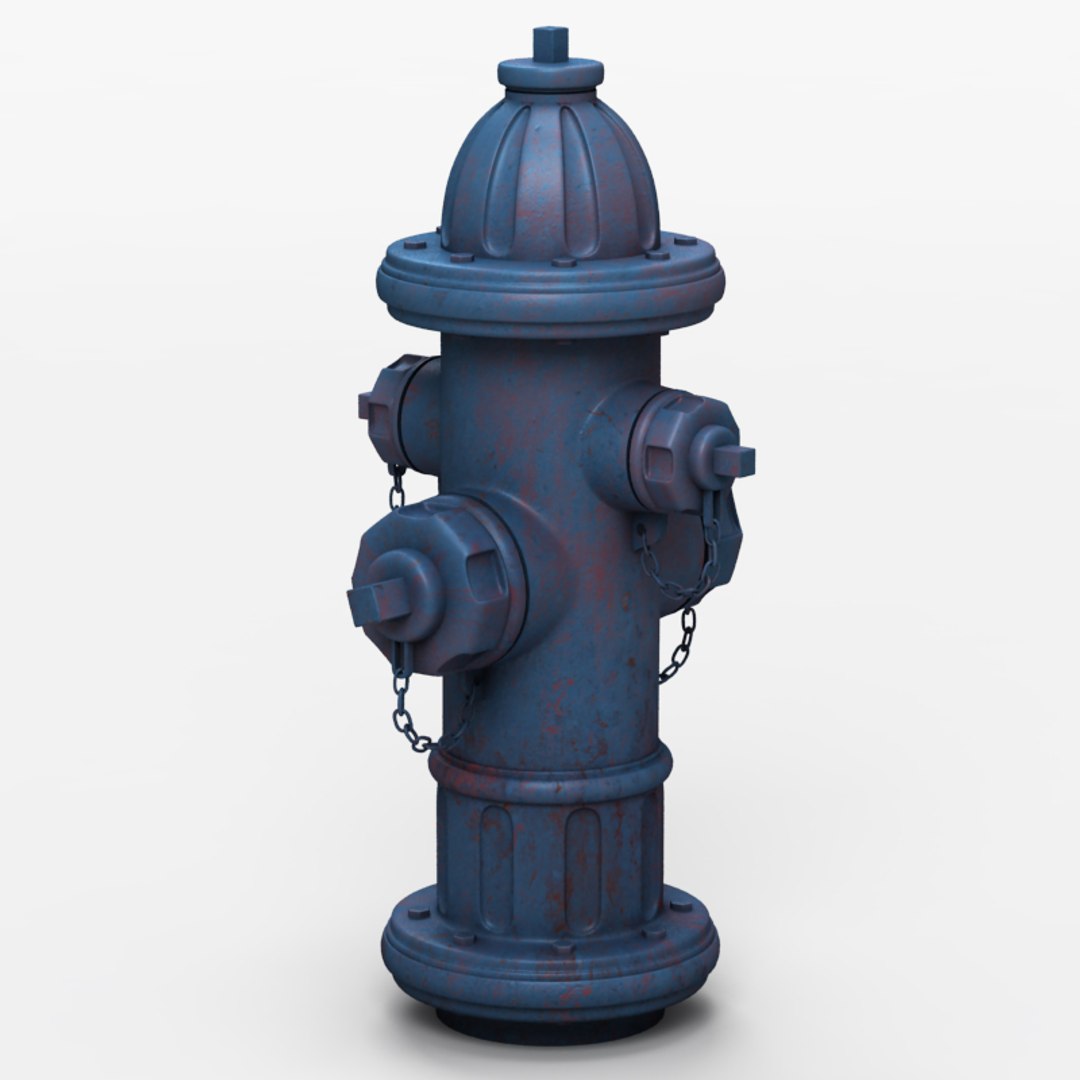 3d Model Hydrant Set