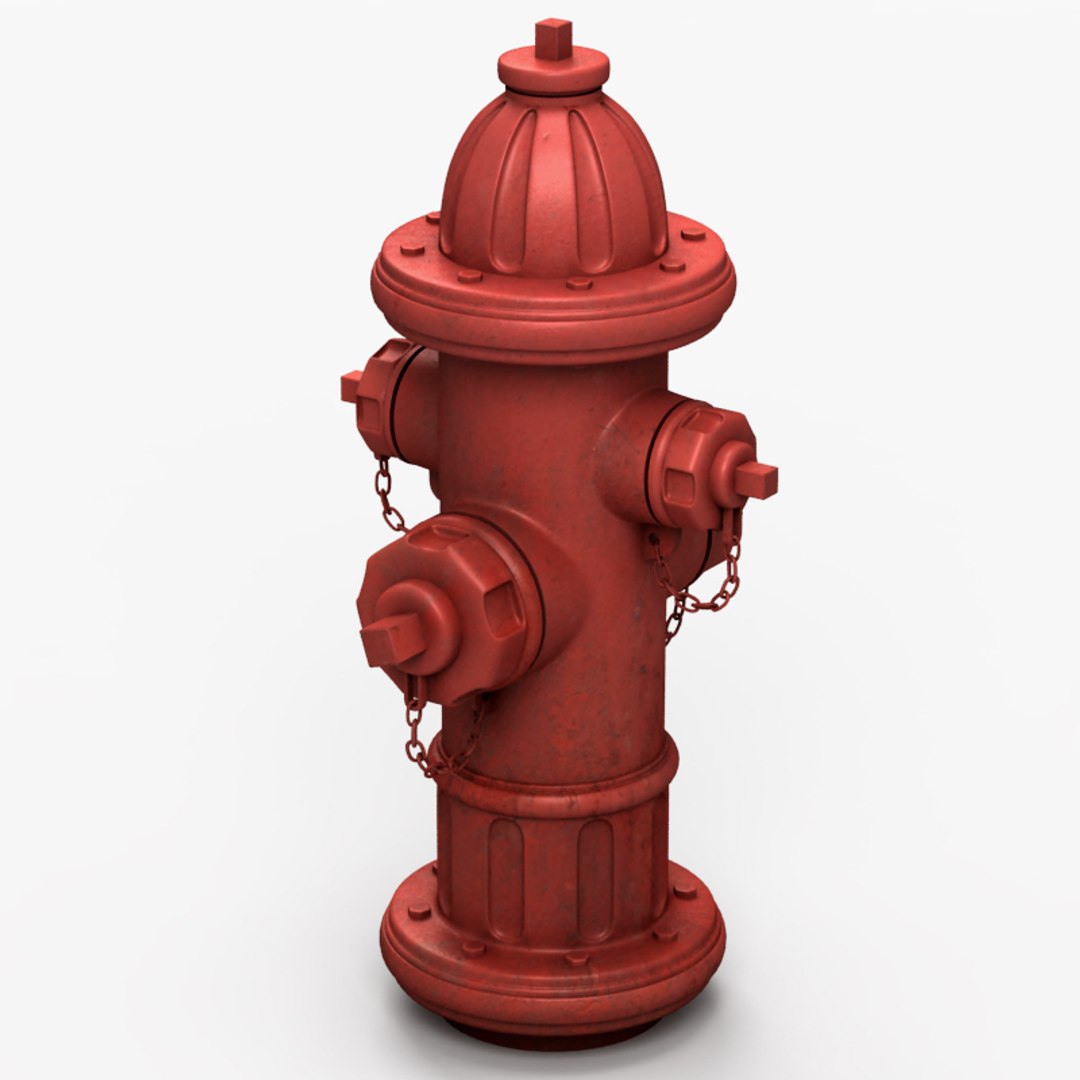 3d Model Hydrant Set