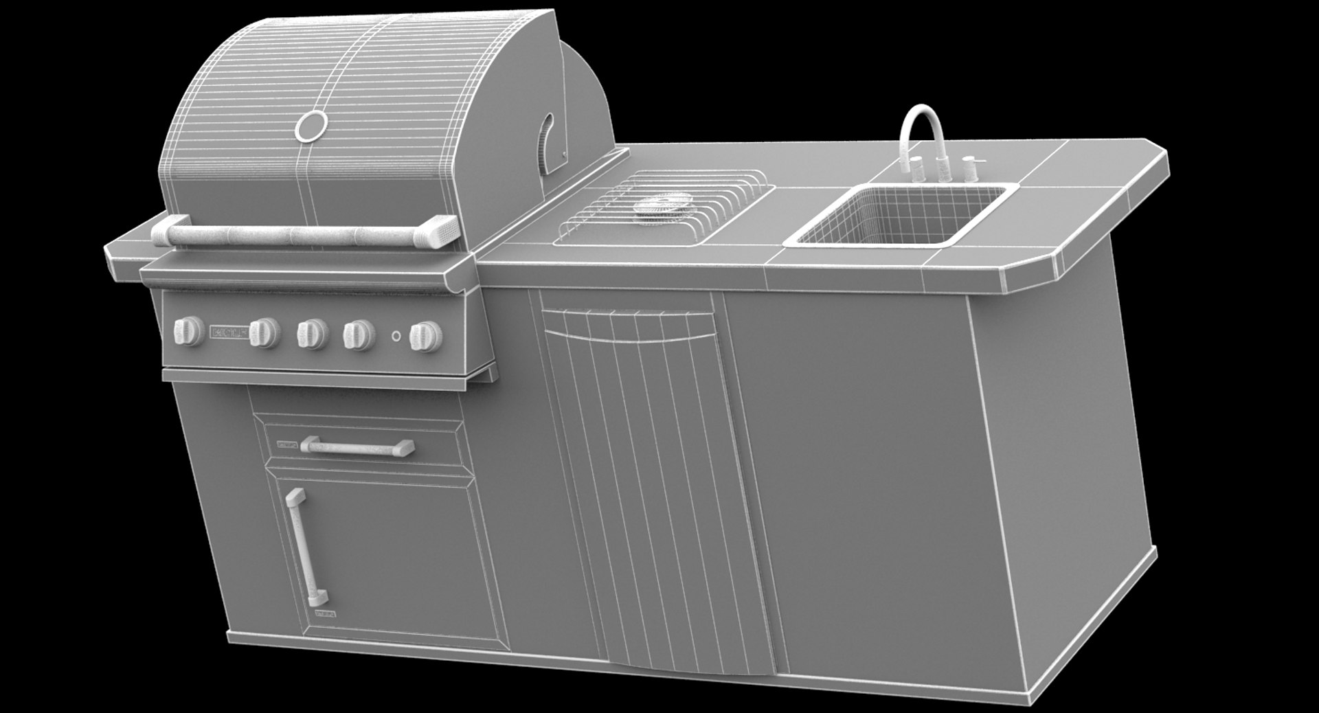 Wolf Terrace Grill 3D - TurboSquid 1506383