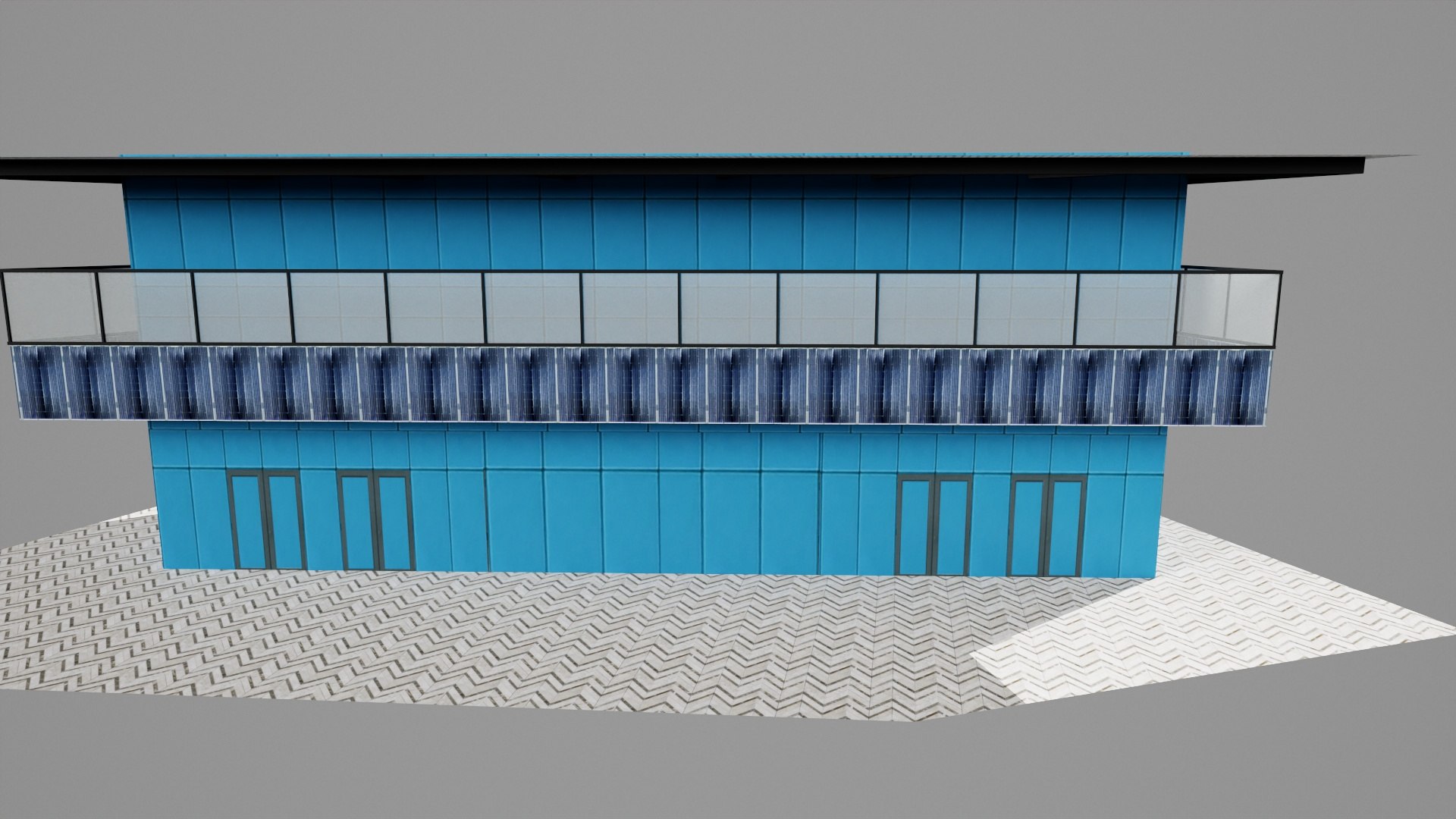 Glass building 3D model - TurboSquid 2154445