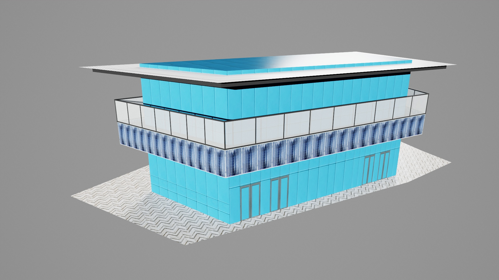 Glass building 3D model - TurboSquid 2154445