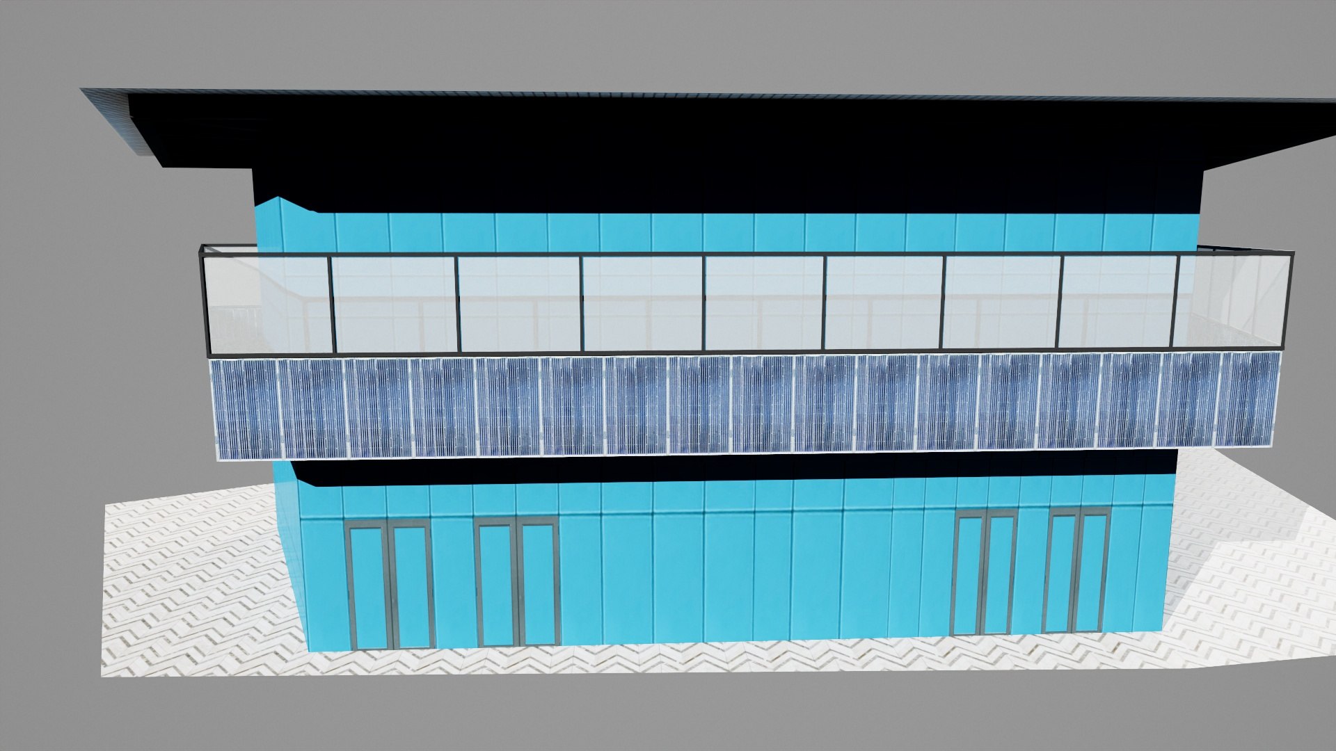 Glass building 3D model - TurboSquid 2154445