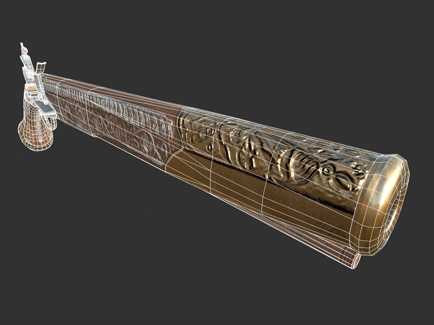 3D Model Flintlock Rifle - TurboSquid 1596843