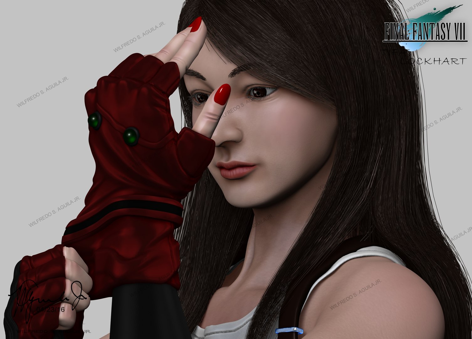 3d Final Fantasy 7 Tifa Model