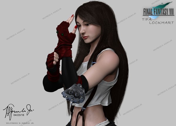 3d final fantasy 7 tifa model