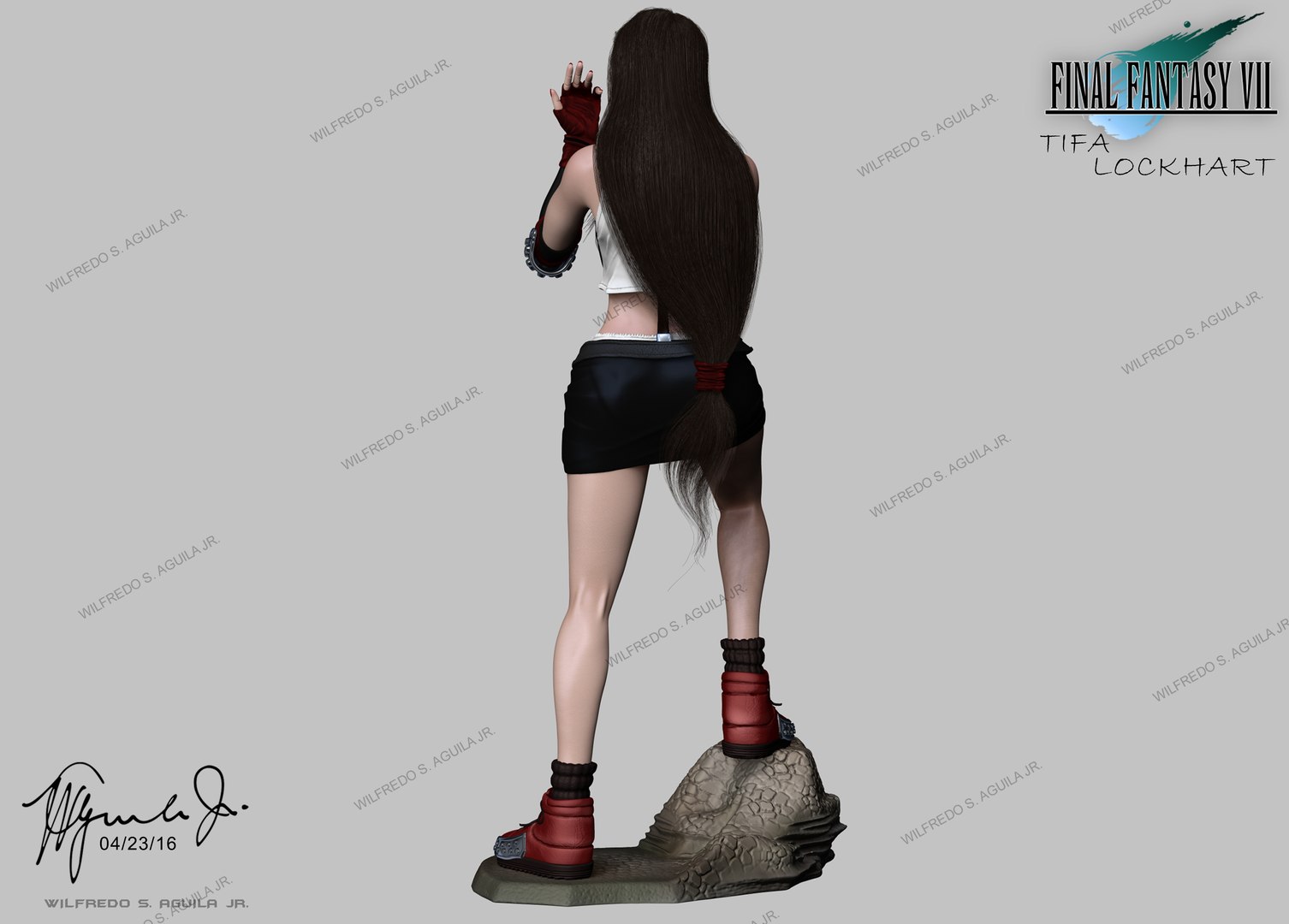 3d Final Fantasy 7 Tifa Model
