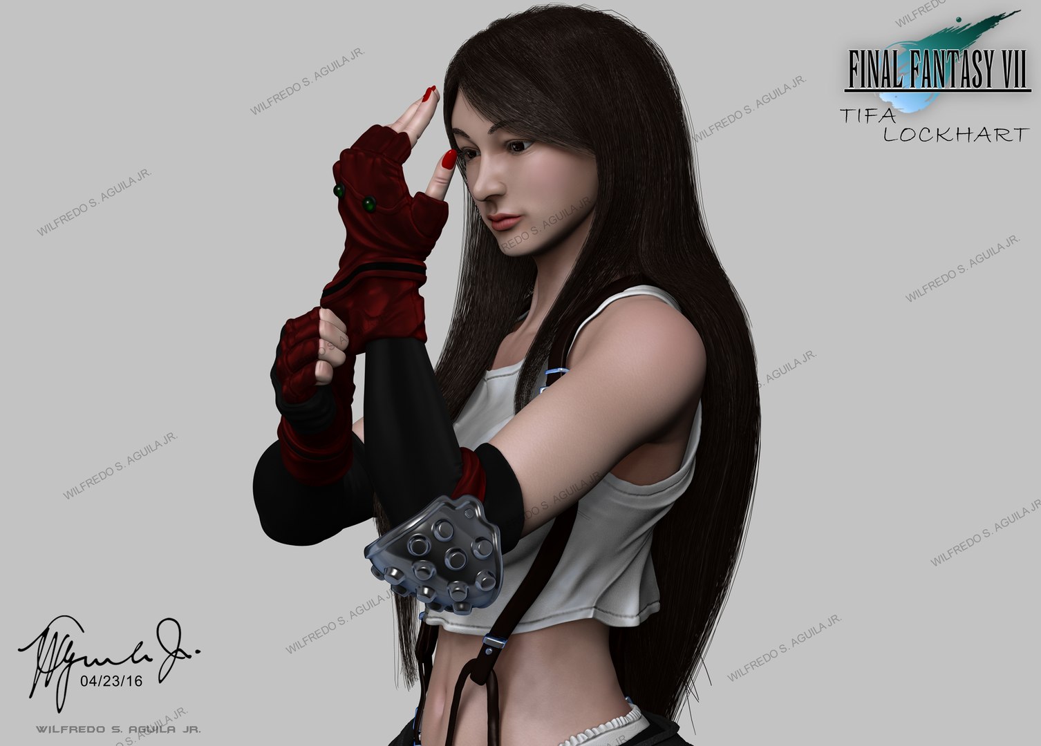 3d Final Fantasy 7 Tifa Model