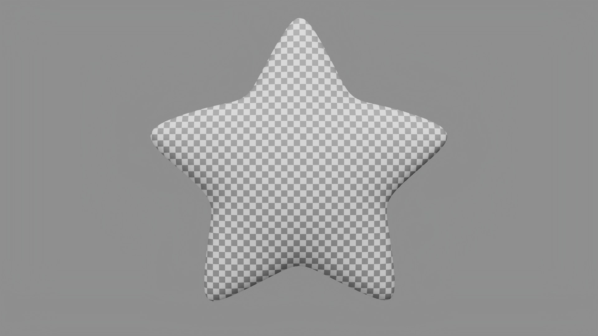 Star Round Simple 5 Pointed Cartoon Icon Symbol 3D Model - TurboSquid ...