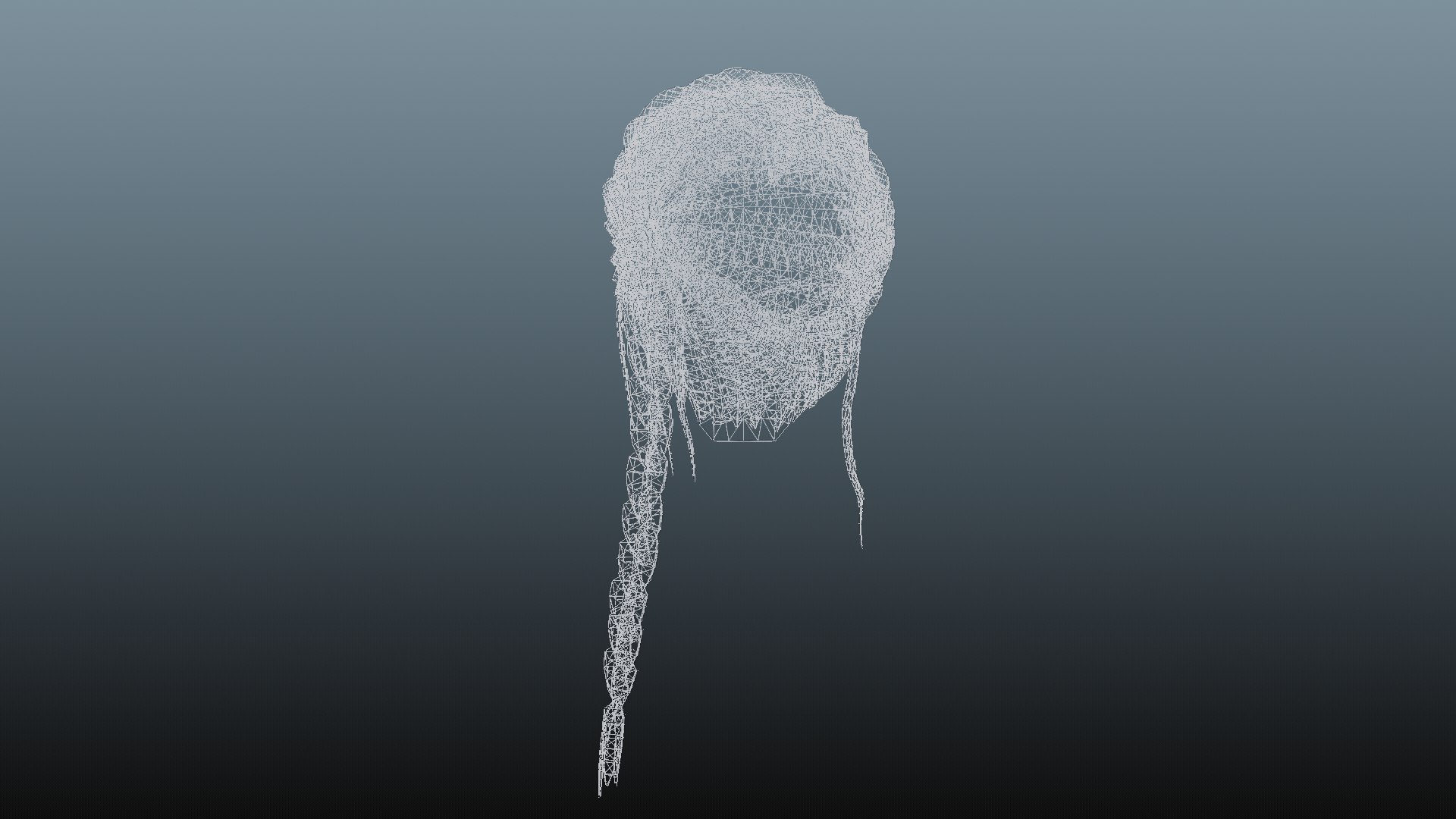 3D Female Hair Low Poly 4 Colors - TurboSquid 2141304