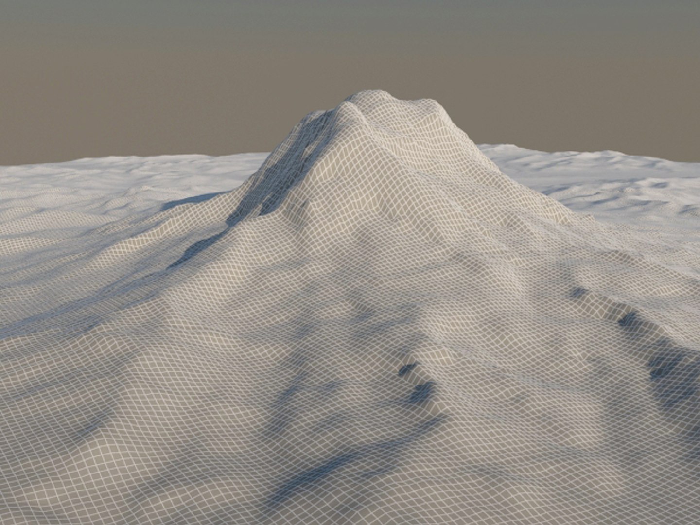 3d Mount Rainier Washington Model