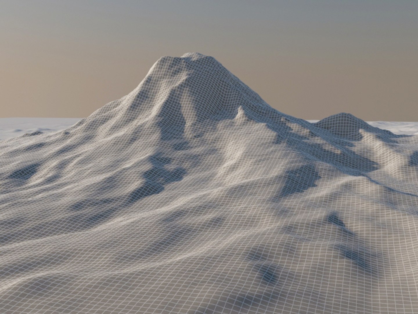 3d Mount Rainier Washington Model