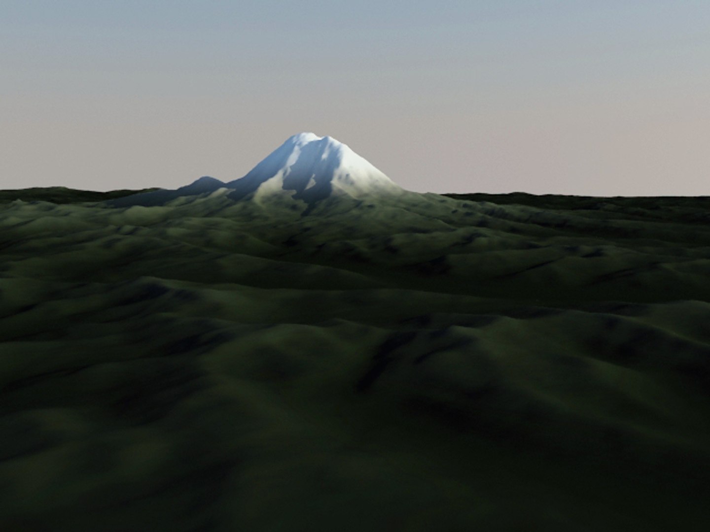 3d Mount Rainier Washington Model