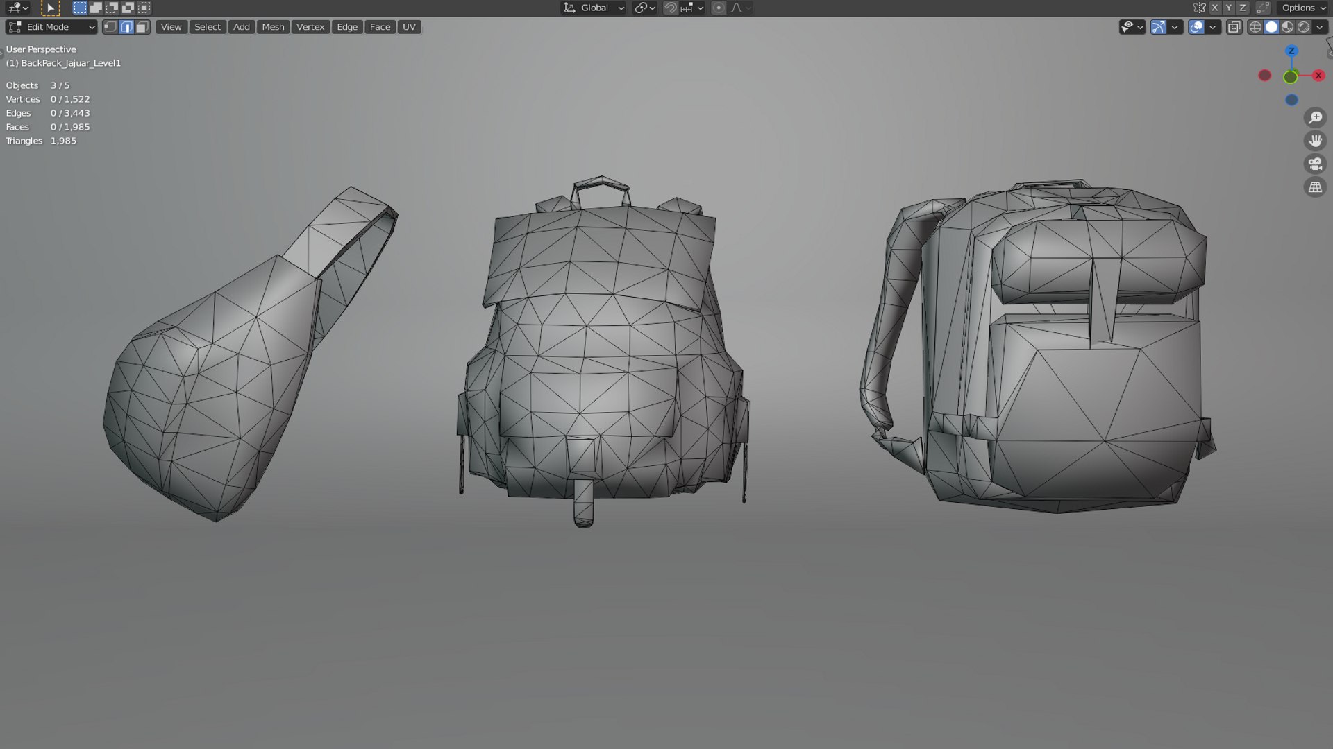 3D Bag 3x Jajuar Backpack - TurboSquid 1849459