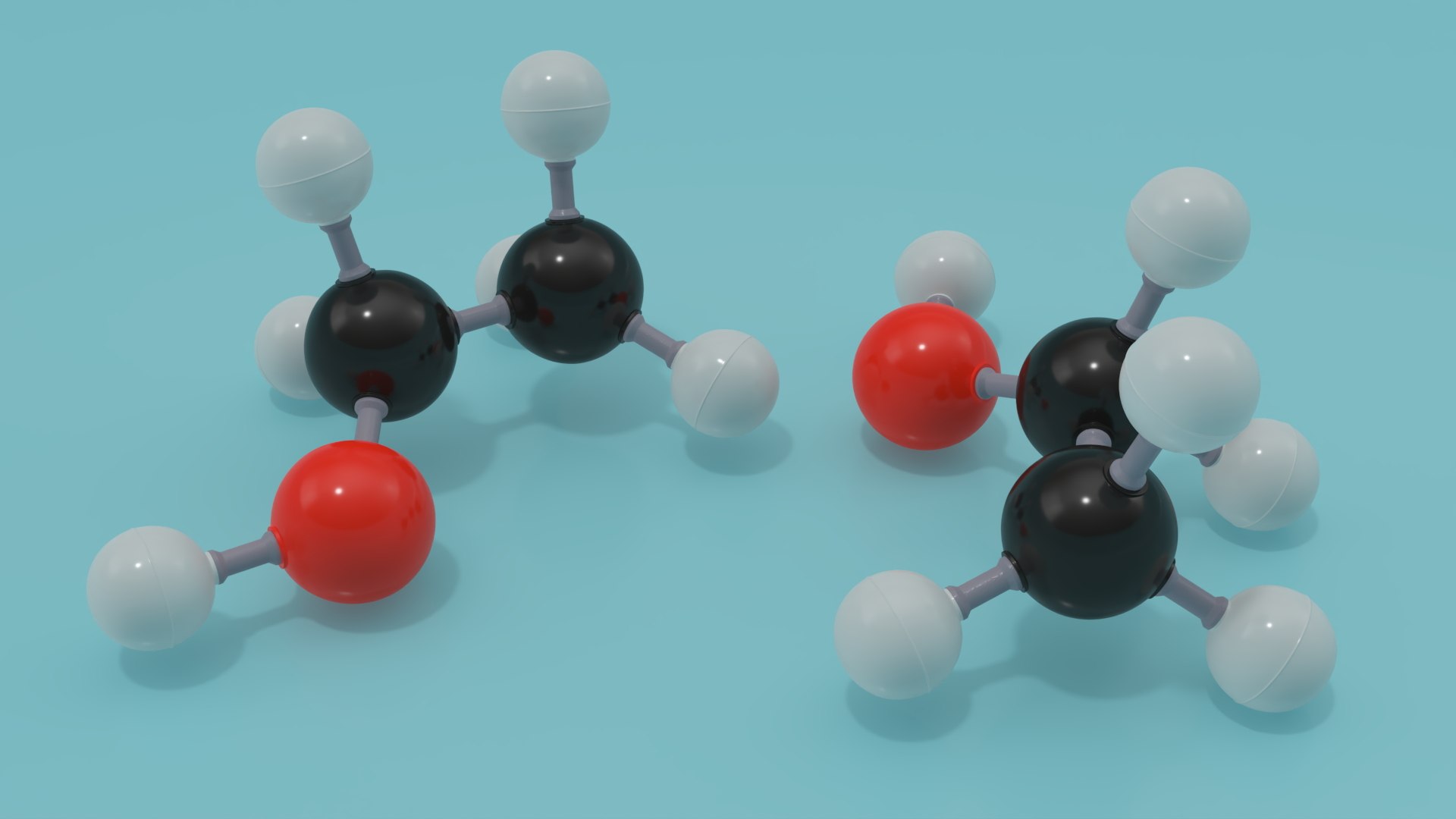 Ethanol Molecule Structure 3D - TurboSquid 2396133