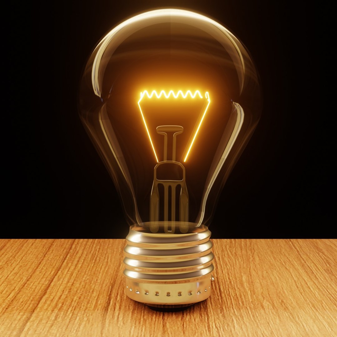 3D Light bulb - Realistic old incandescent bulb - TurboSquid 2135842