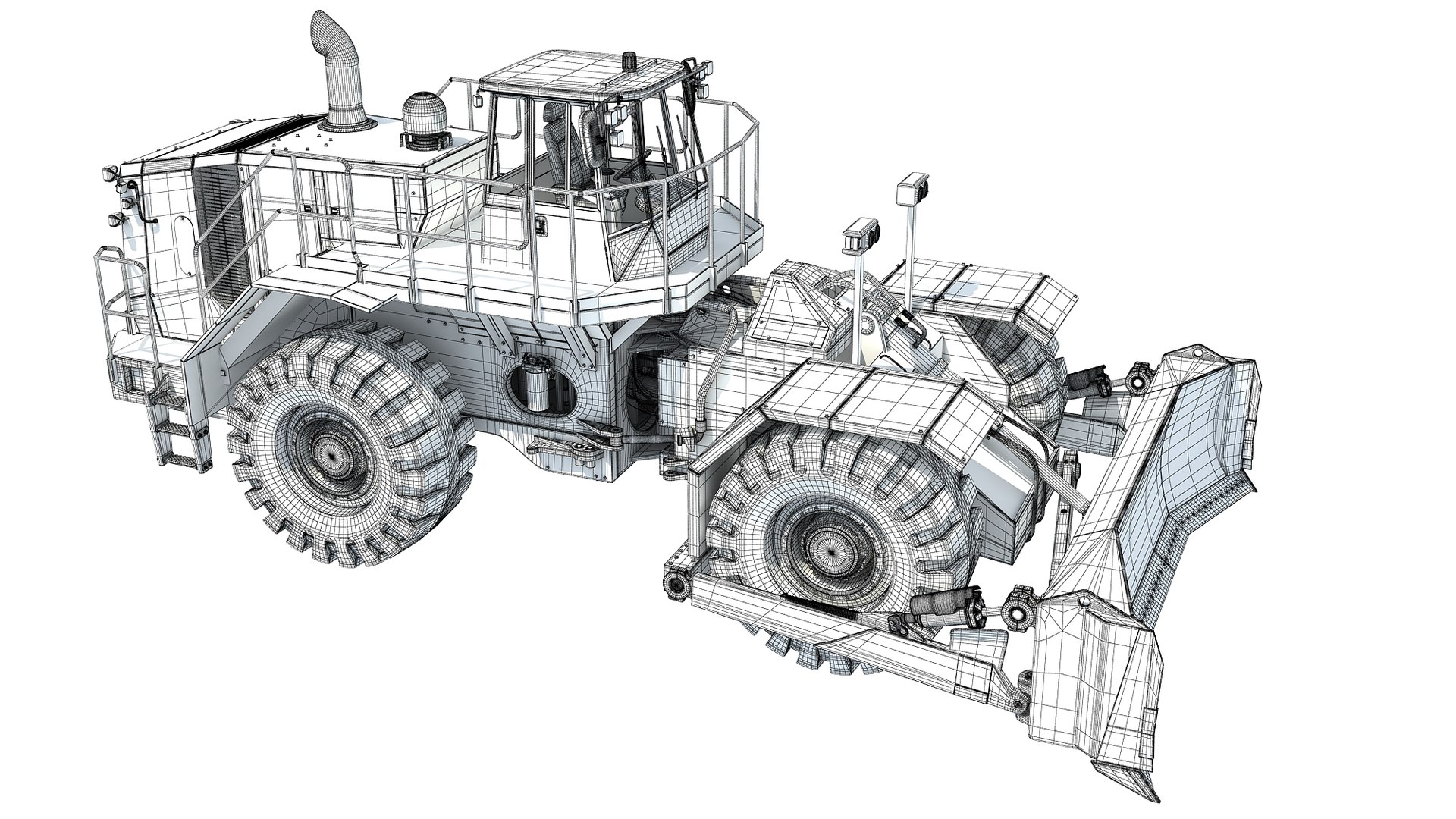 Wheel Dozer 3D Model - TurboSquid 1539860