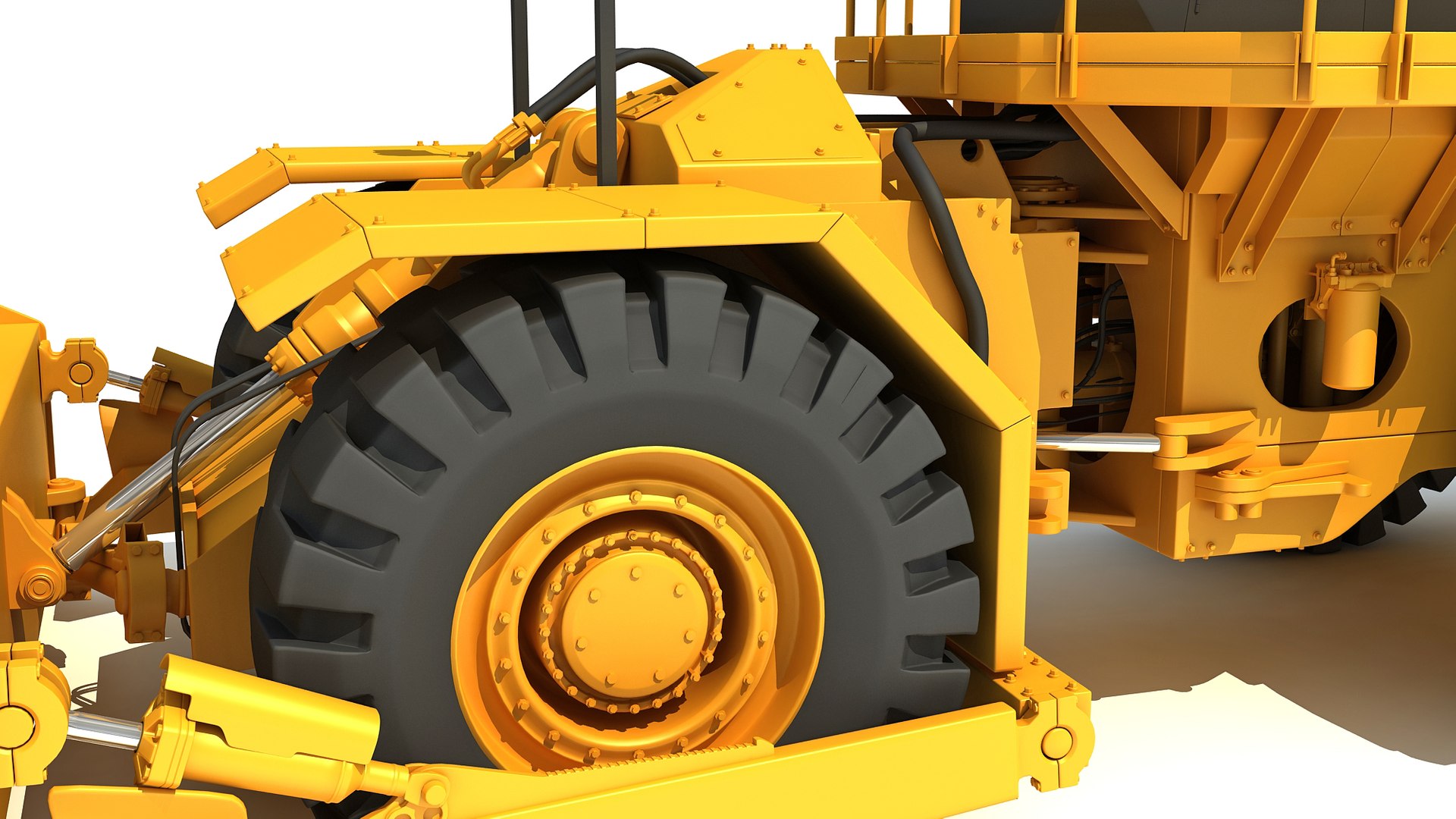 Wheel Dozer 3D Model - TurboSquid 1539860